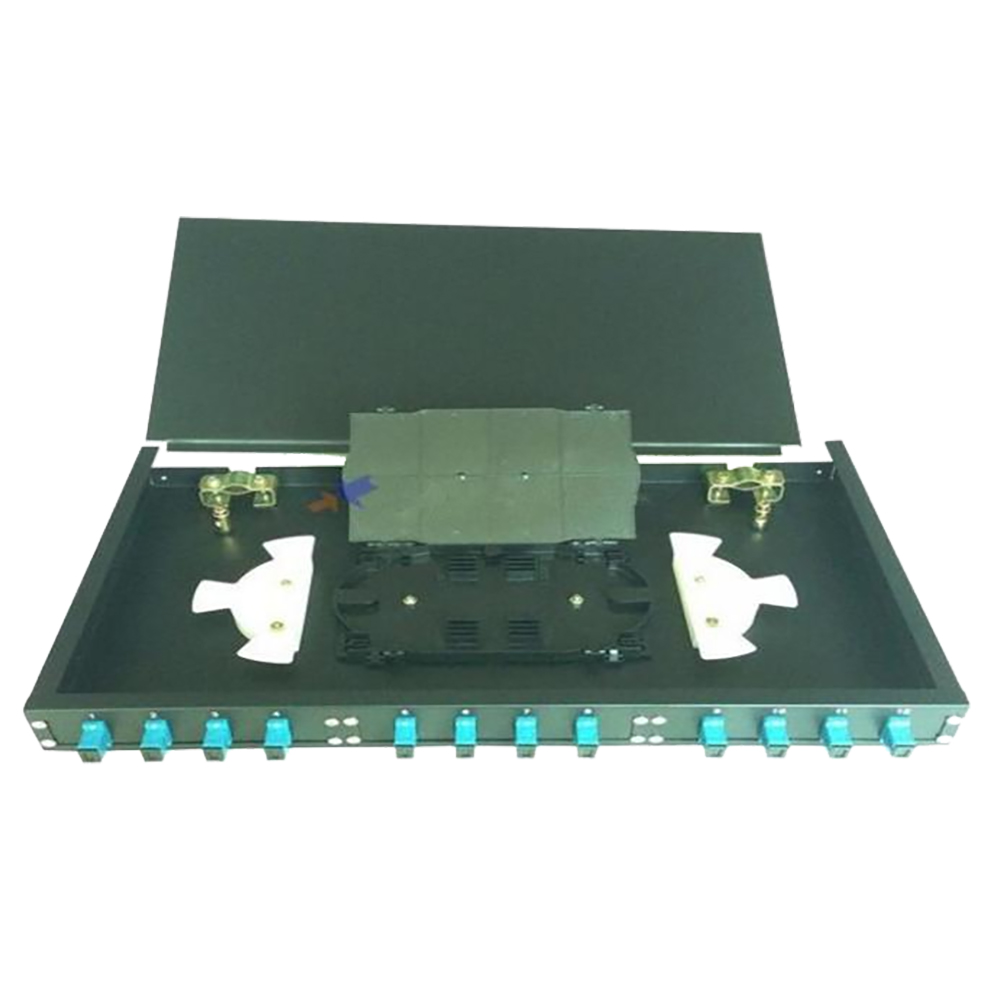 12 Port Fixed Type Fiber Optic Joint Box Loaded with 12pcs of SC ...